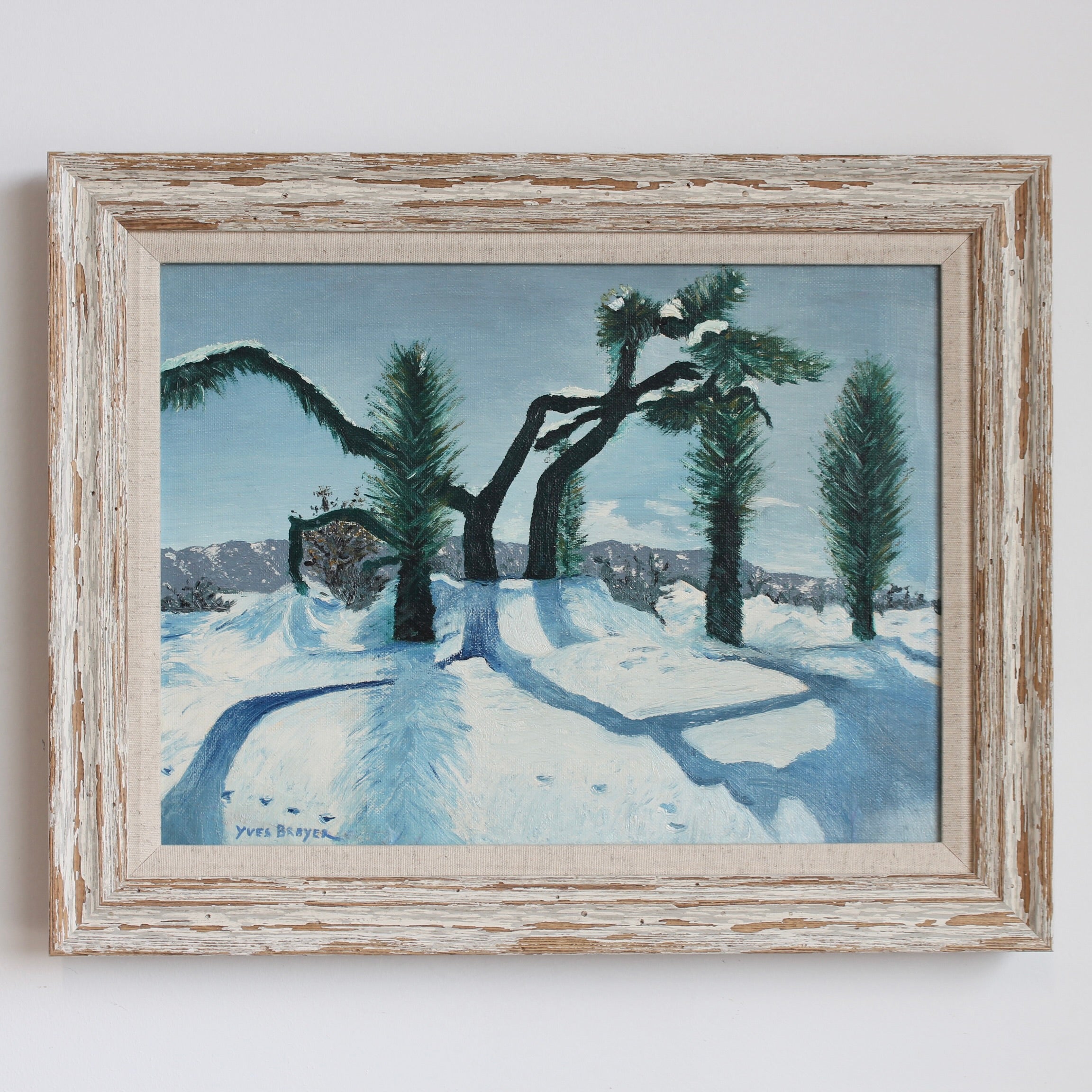 'Snow in Provence' by Yves Brayer (circa 1960s) – Bureau of Interior ...