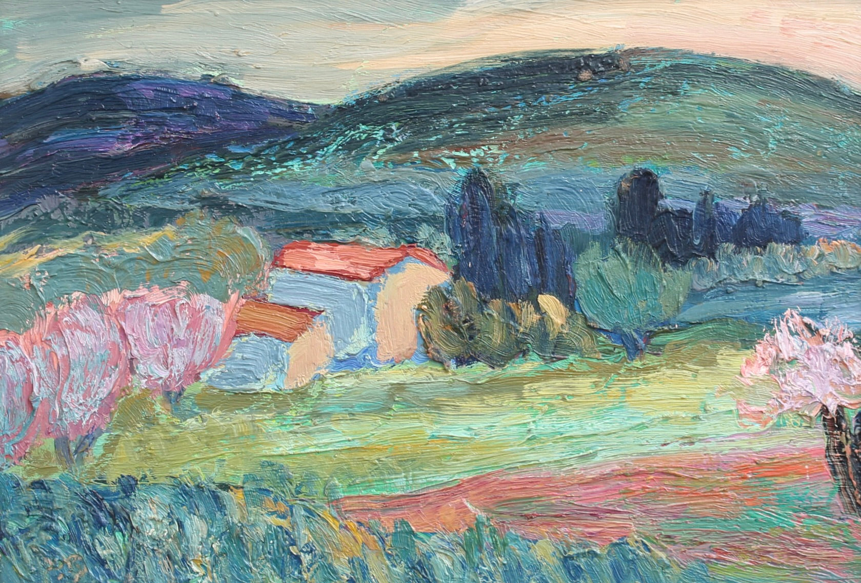 'Provencal Hillside' by Anna Costa (circa 1960s) – Bureau of Interior ...
