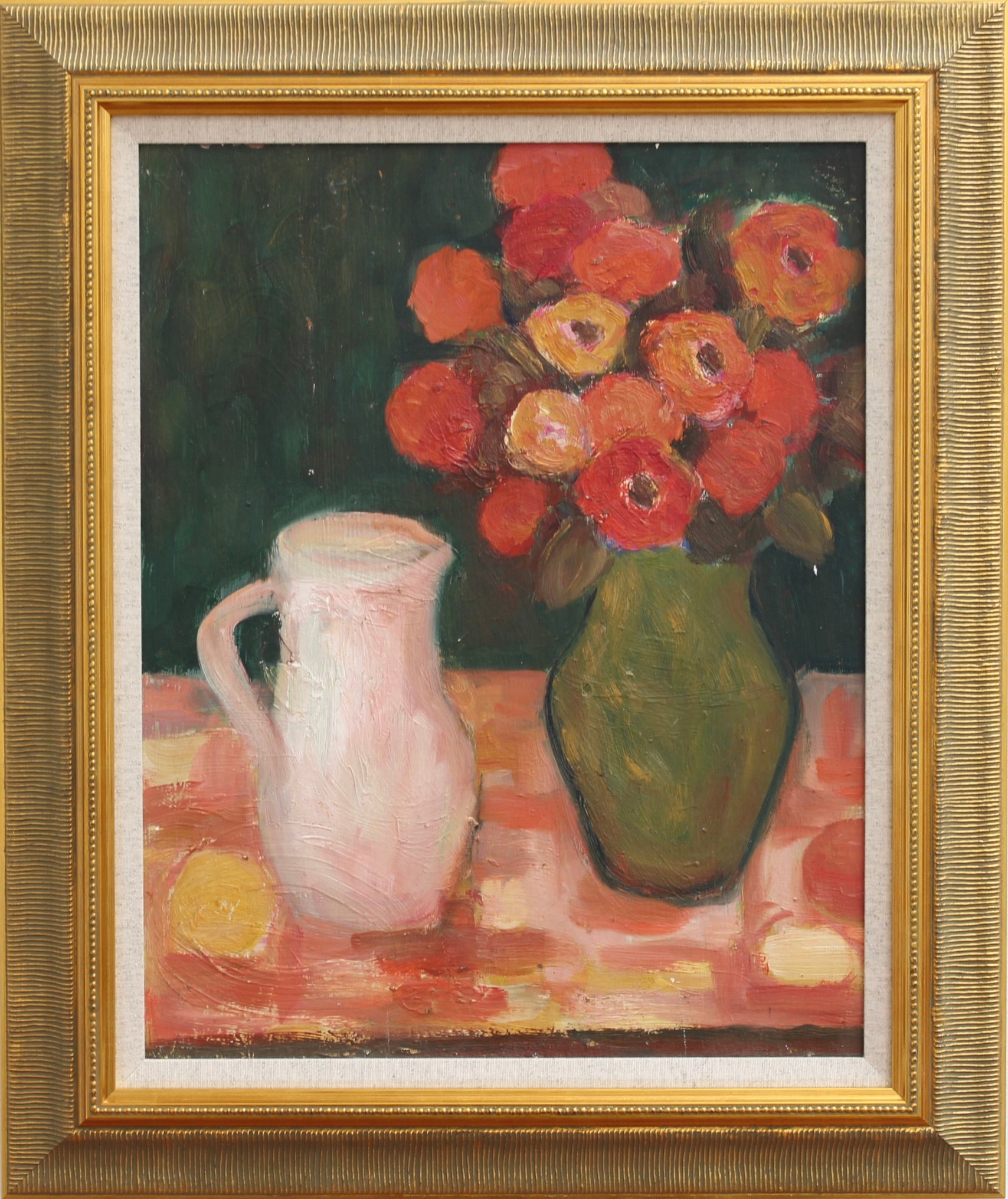 'Still Life with Pitcher and Flowers' by Anna Costa (circa 1960s ...