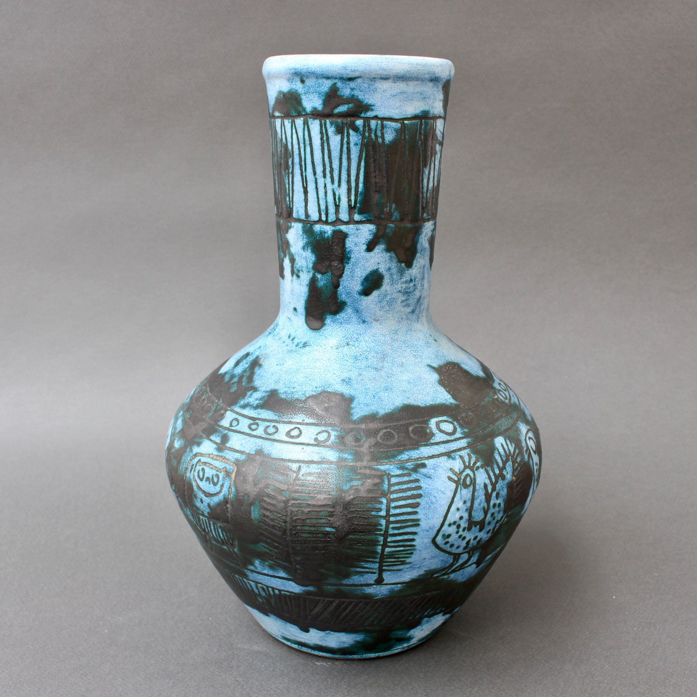 Vintage French Ceramic Flower Vase by Jacques Blin (circa 1950s ...