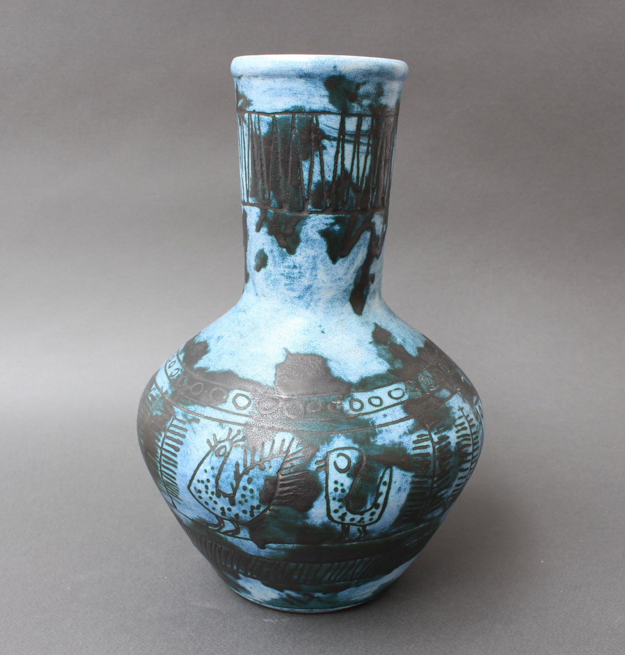 Vintage French Ceramic Flower Vase by Jacques Blin (circa 1950s ...