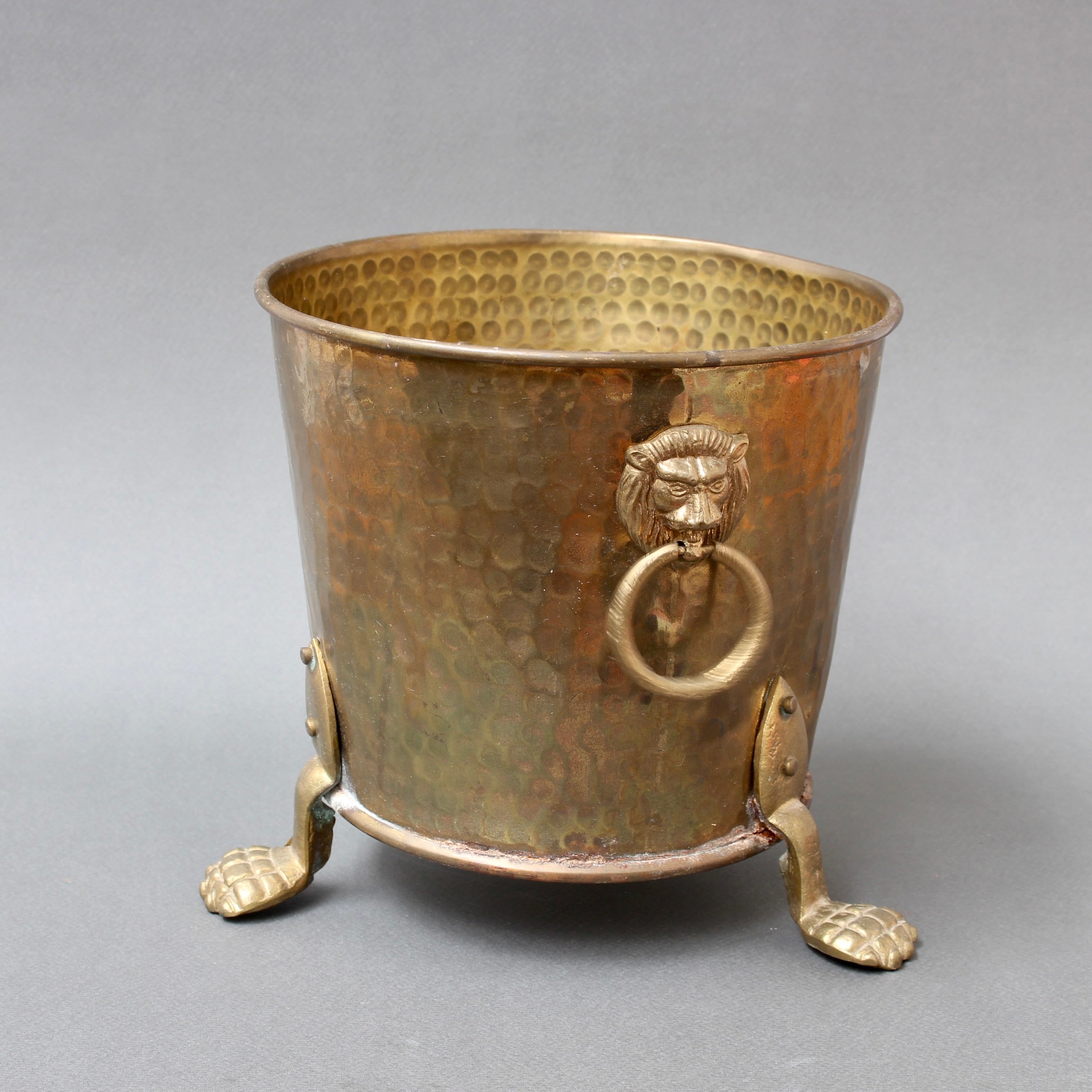 Vintage French 3-Legged Brass Champagne Ice Bucket (circa 1930s ...