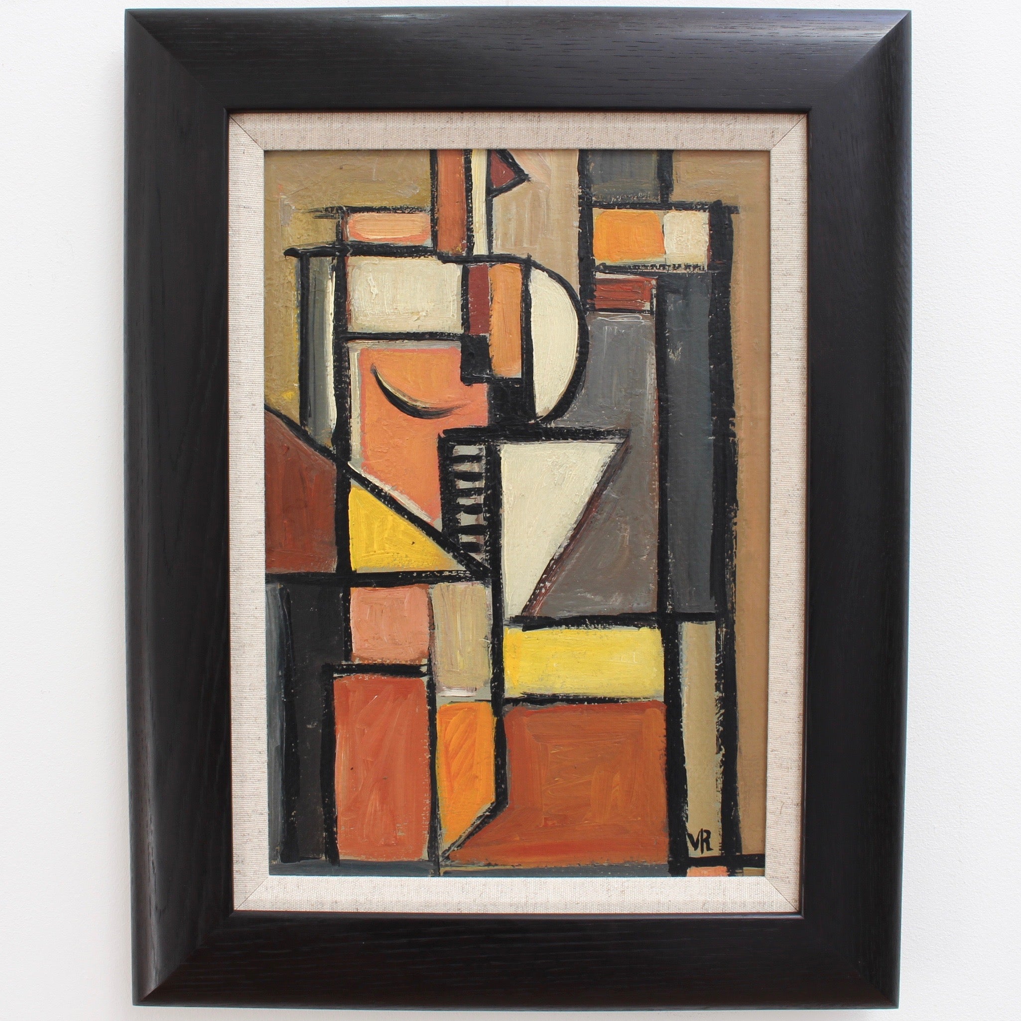 Cubist Composition by VR (circa 1950s - 70s) – Bureau of Interior ...