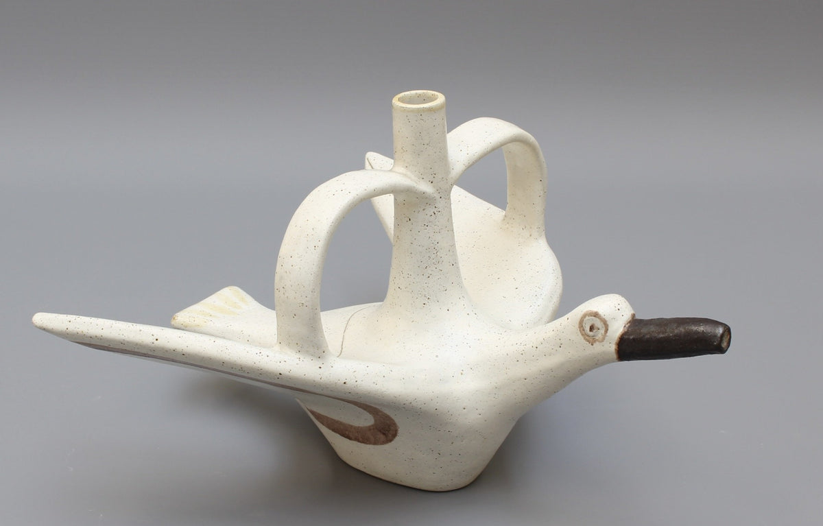 Italian Glazed Zoomorphic Ceramic Pitcher by Bruno Gambone (circa 1970 ...