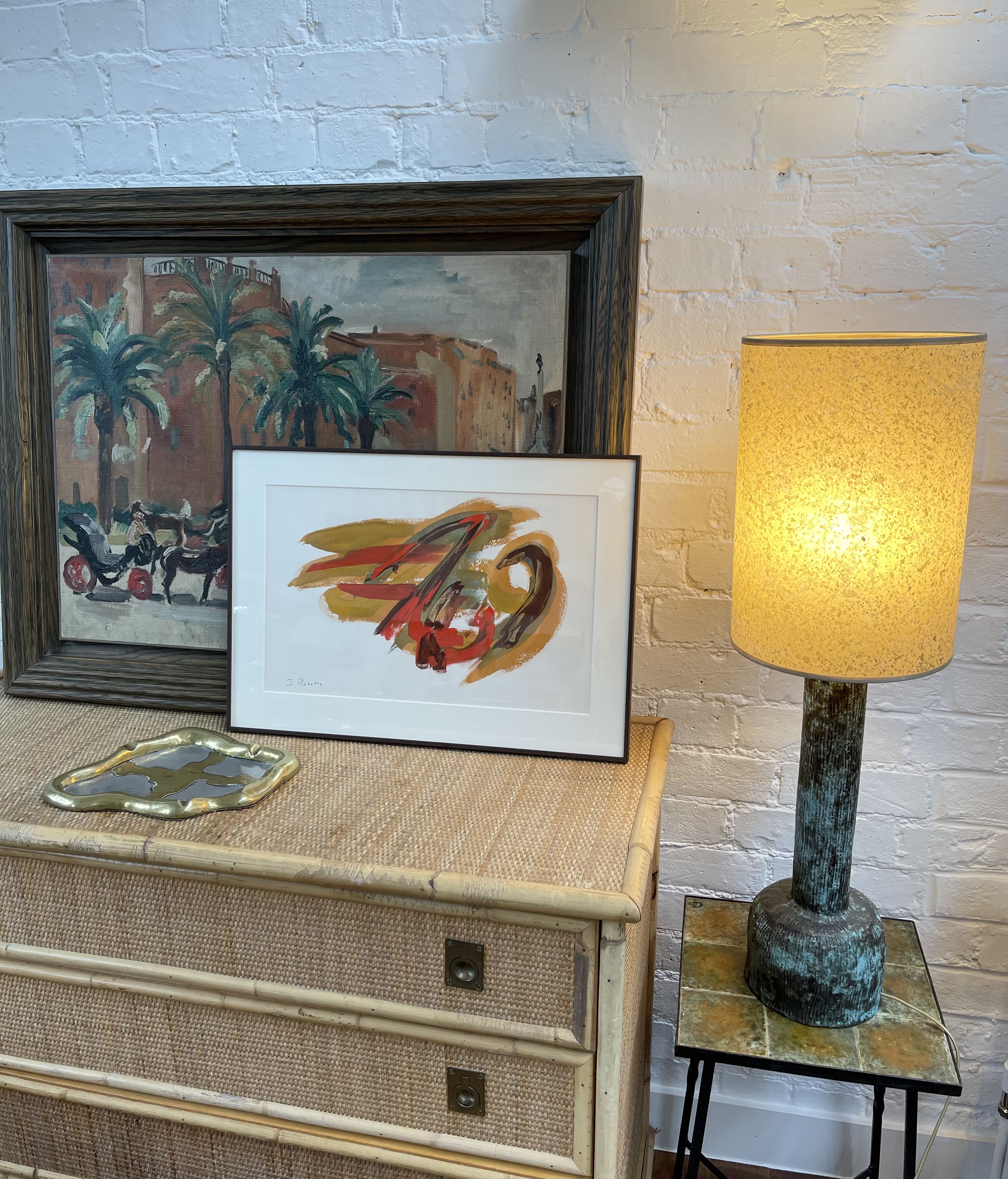 'Composition in Orange and Red' by James Pichette (circa 1970s ...