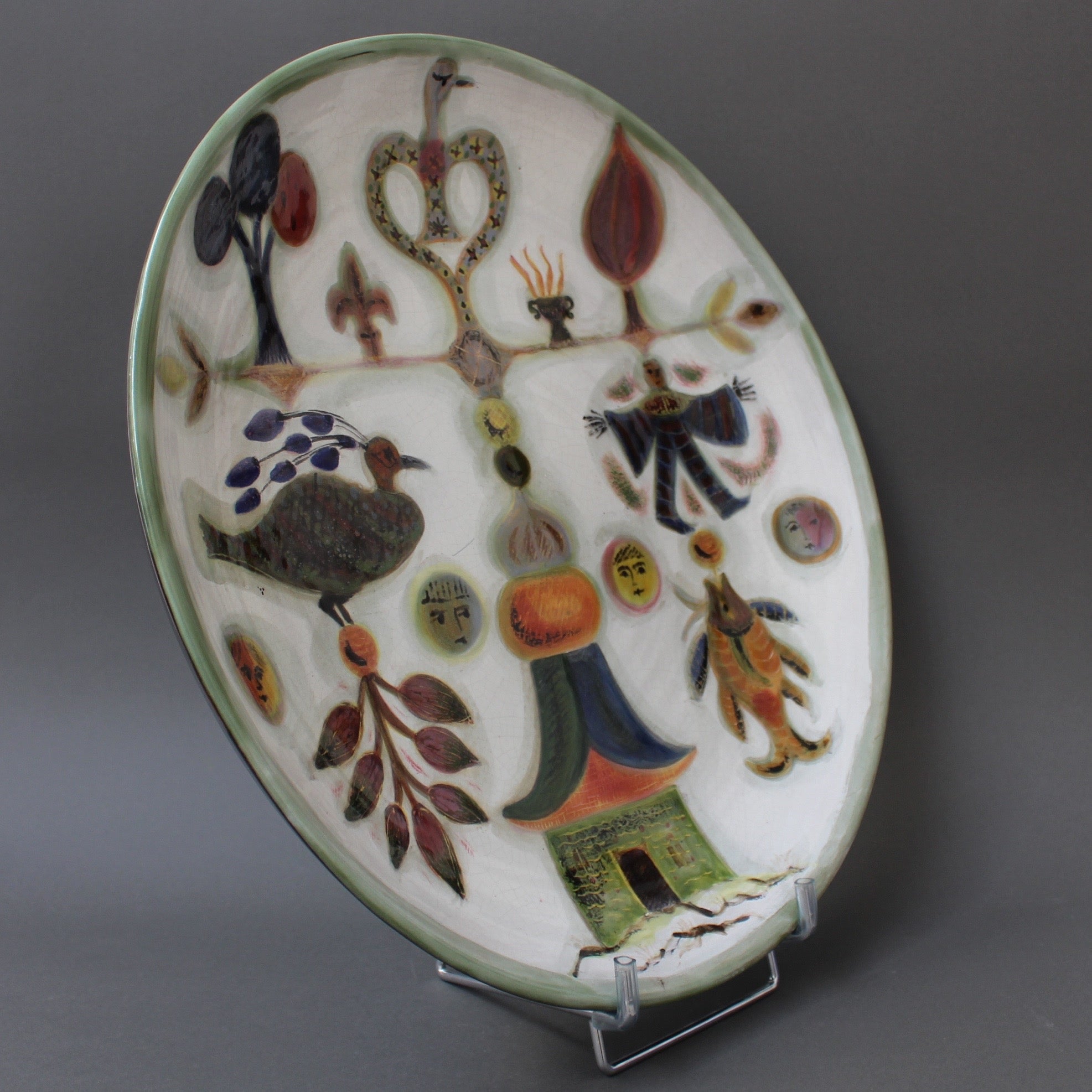 Decorative Ceramic Platter by David Sol (circa 1950s) – Bureau of ...